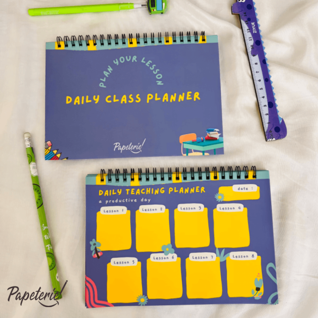 Blue- Daily Teaching Planner - Papeterie.pk