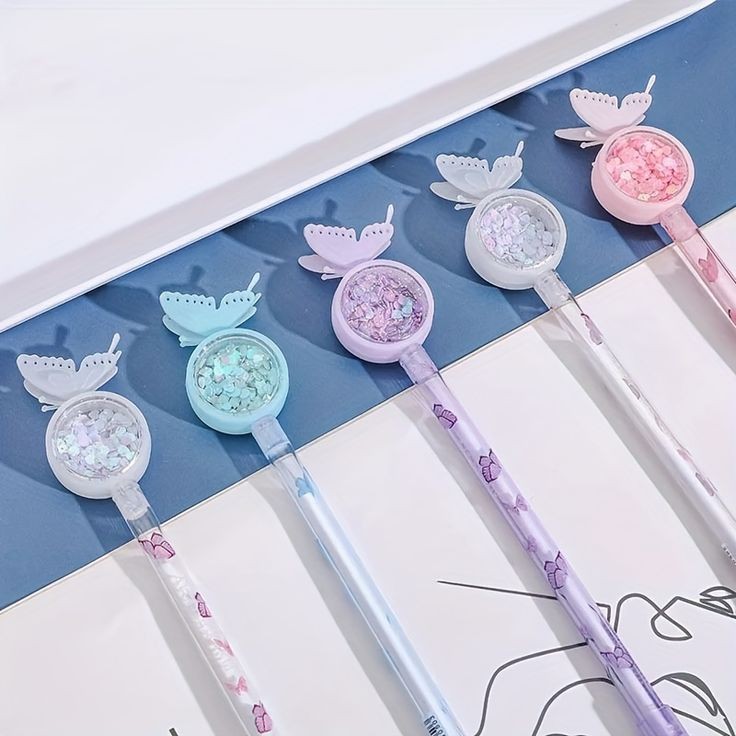 Butterfly-Themed Gel Ink Pen - Papeterie.pk